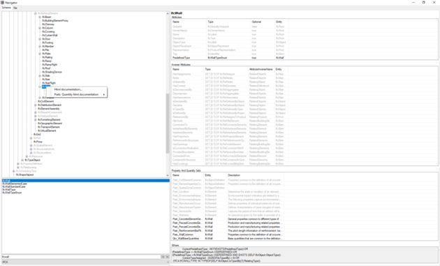 IFC Schema Navigator